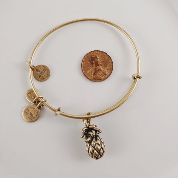 Alex and Ani | Jewelry | Alex Andani Raf Gold Large Pineapple Bracelet ...